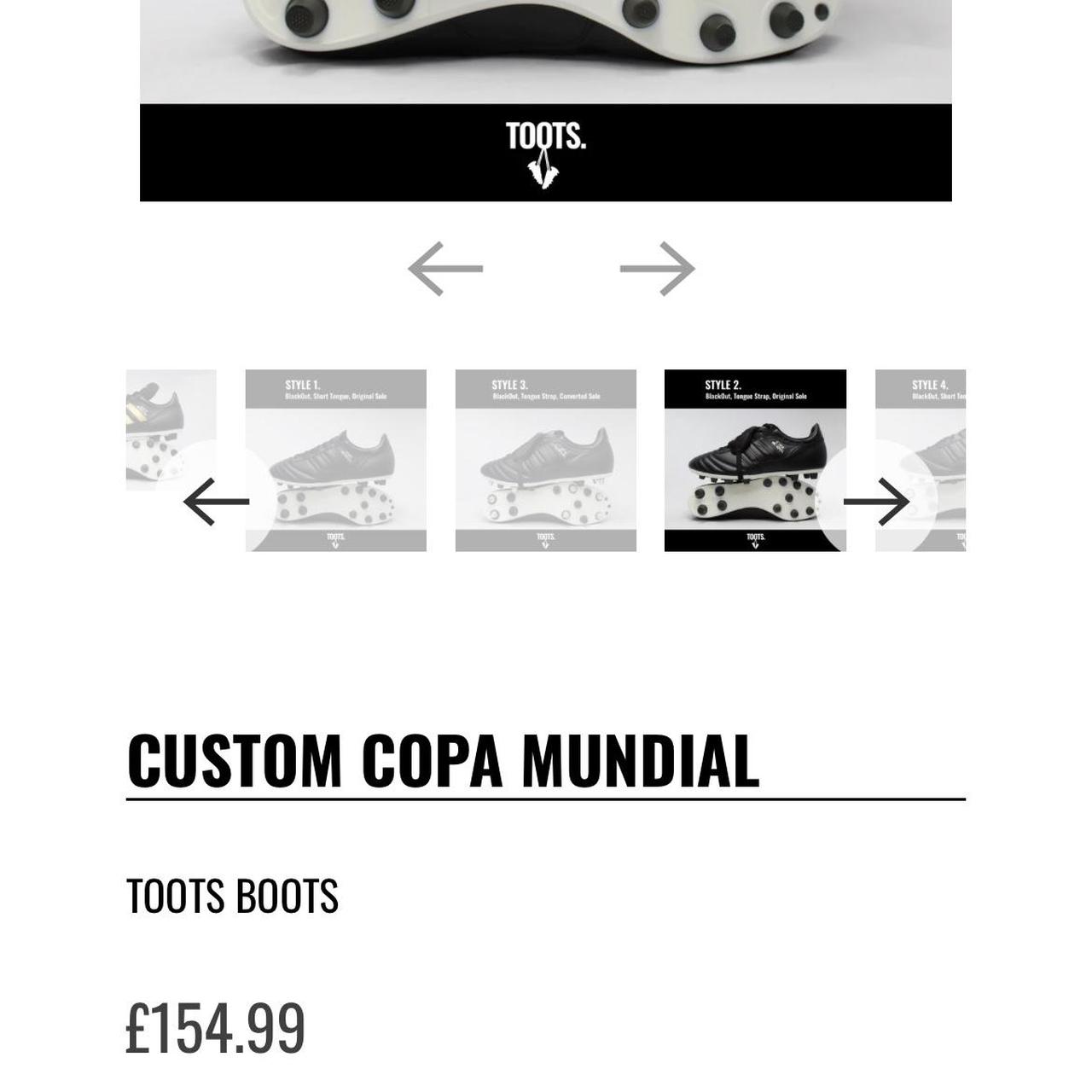 Mens Adidas Copa Mundial Football Boots Blackout... - Depop