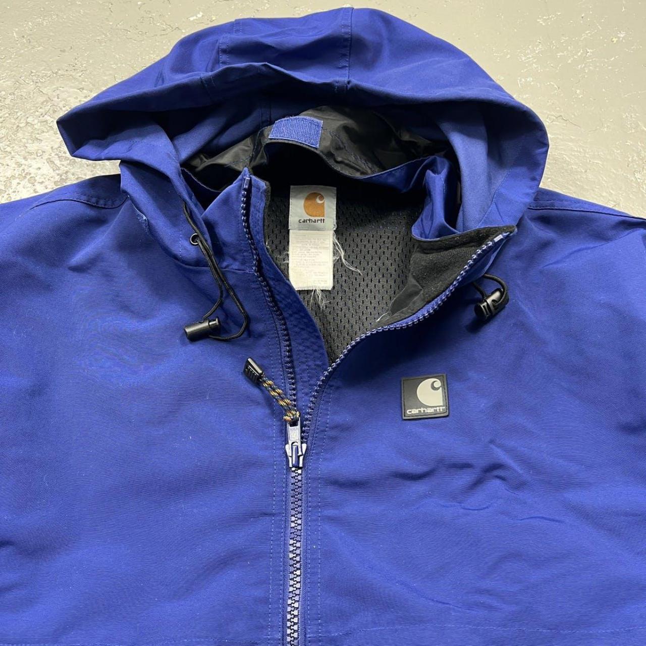 Carhartt Nylon Jacket Blue Size XXL - Depop