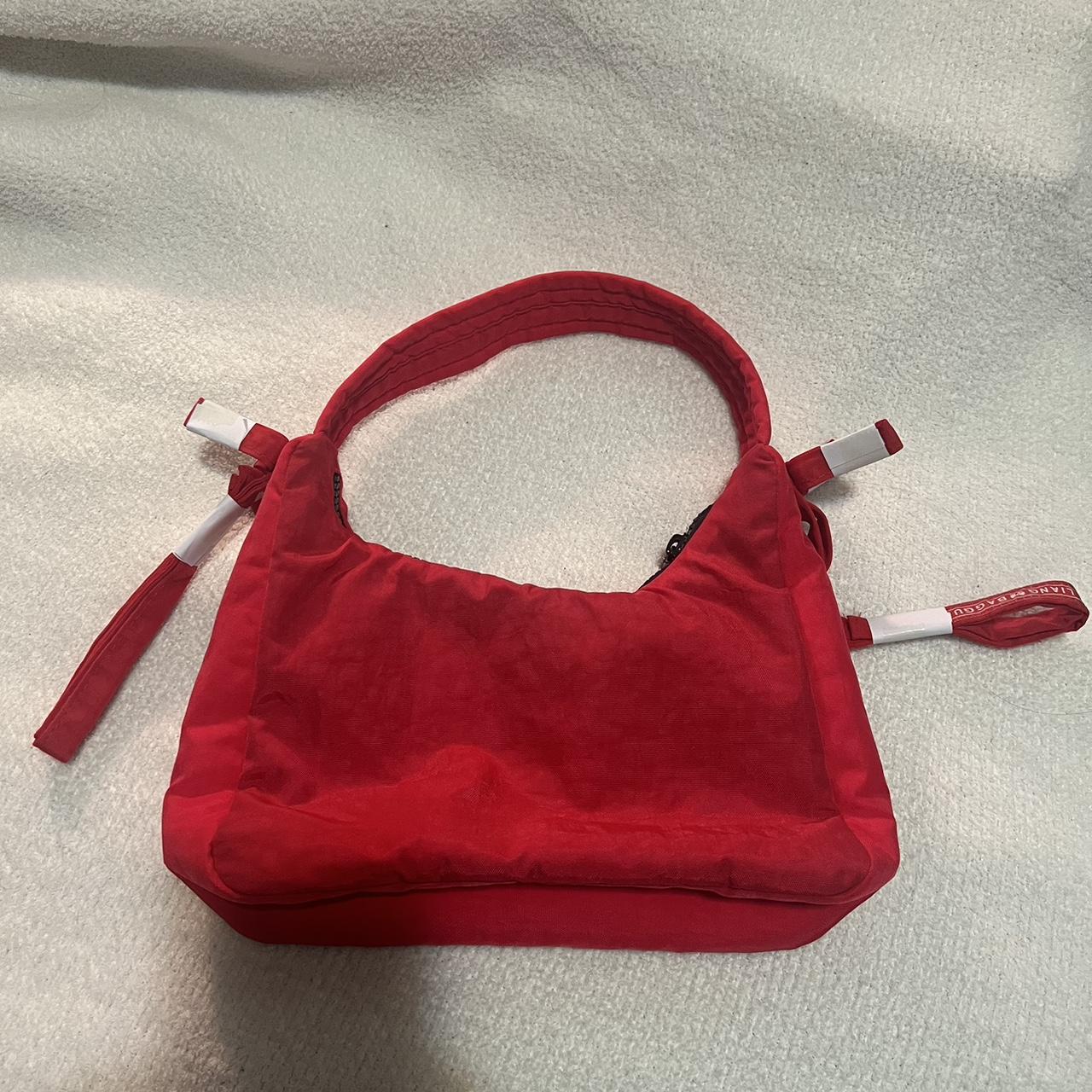 Baggu x Sandy Liang red bow bag brand new with tags... - Depop