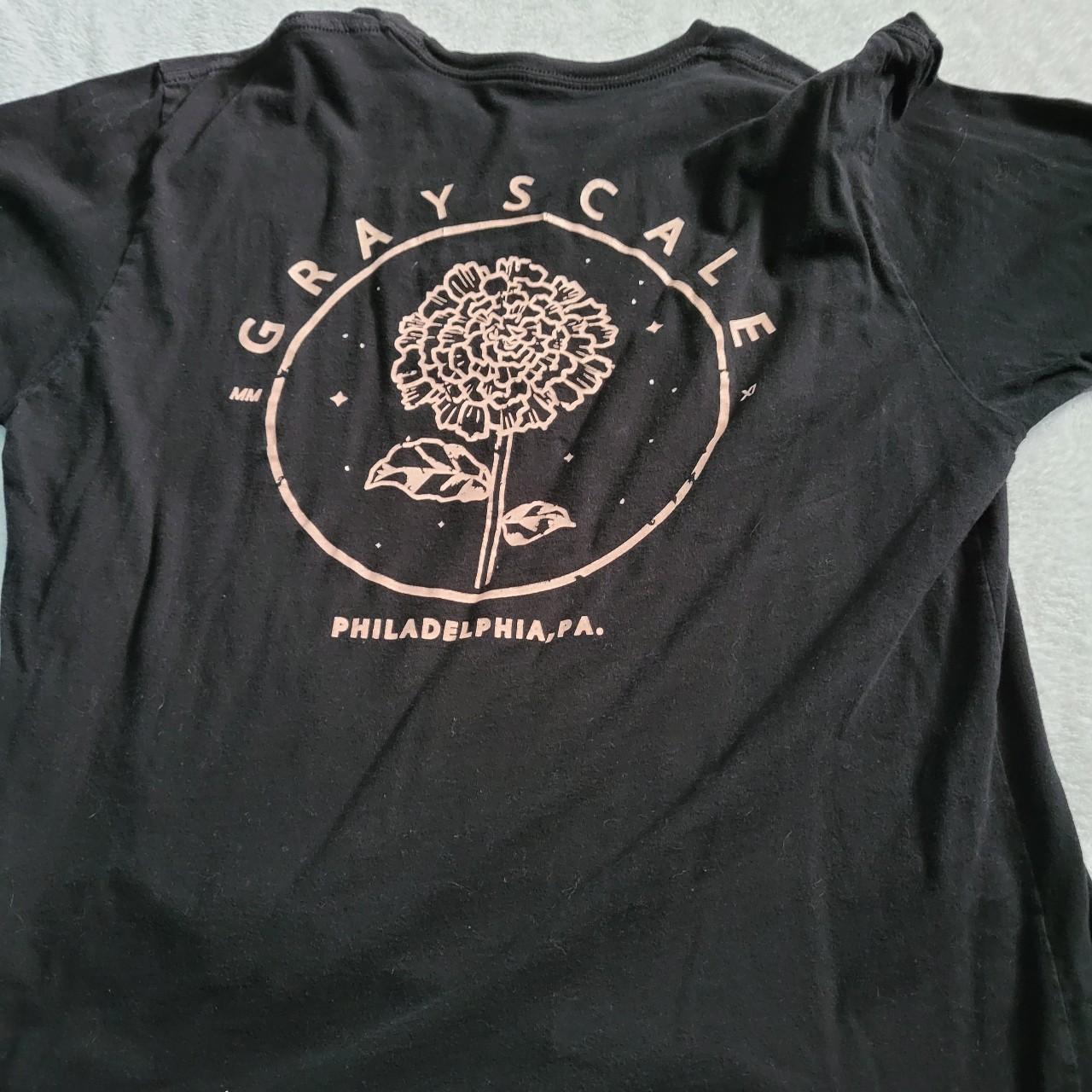 Grayscale shirt worn a bit but great... - Depop