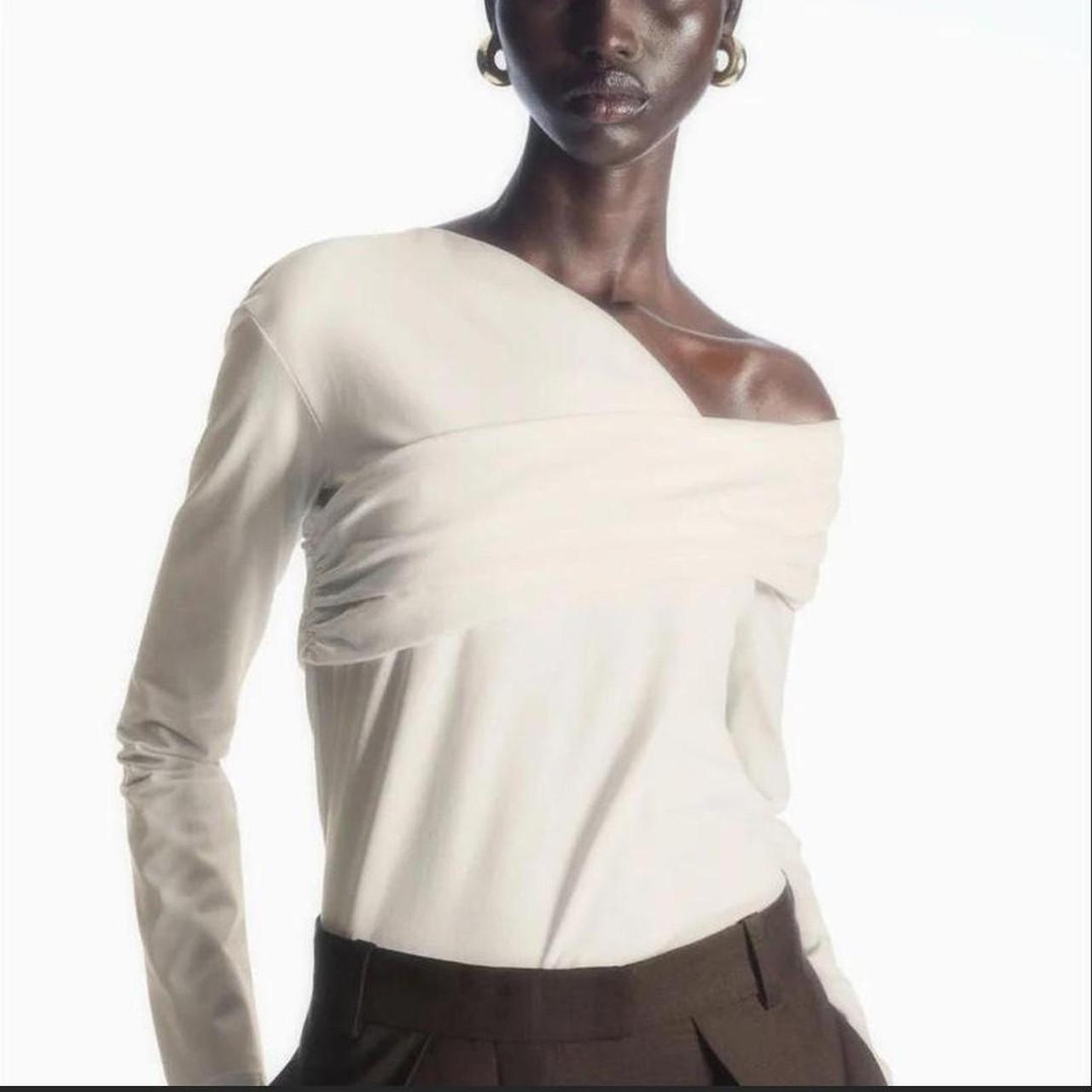 Repop: too small for me COS off the shoulder draped... - Depop