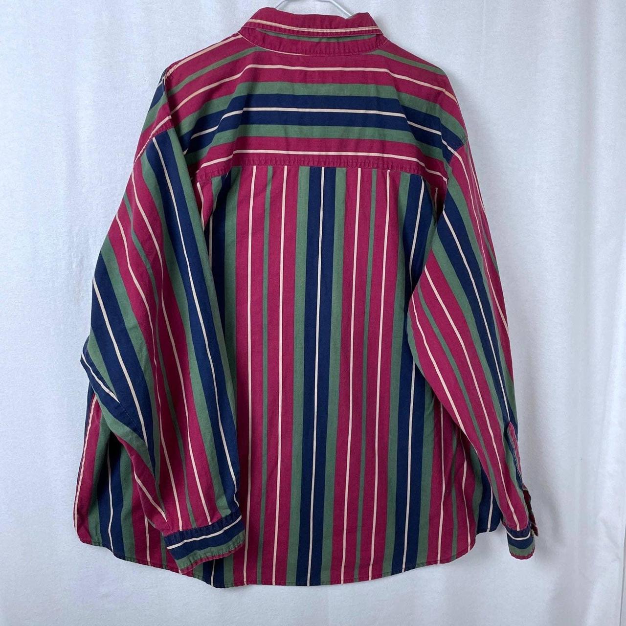 Basic Editions Men's Red and Blue Shirt | Depop