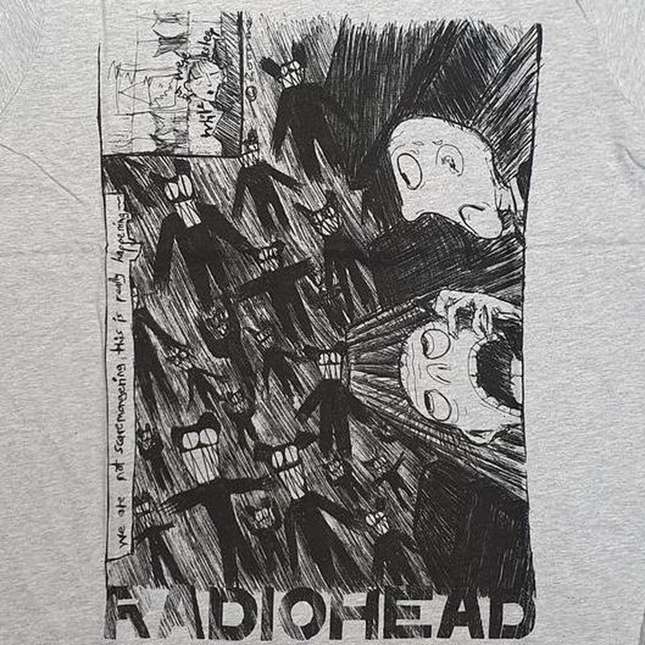 RADIOHEAD UNISEX T-SHIRT: SCRIBBLE BRAND NEW PLEASE... - Depop