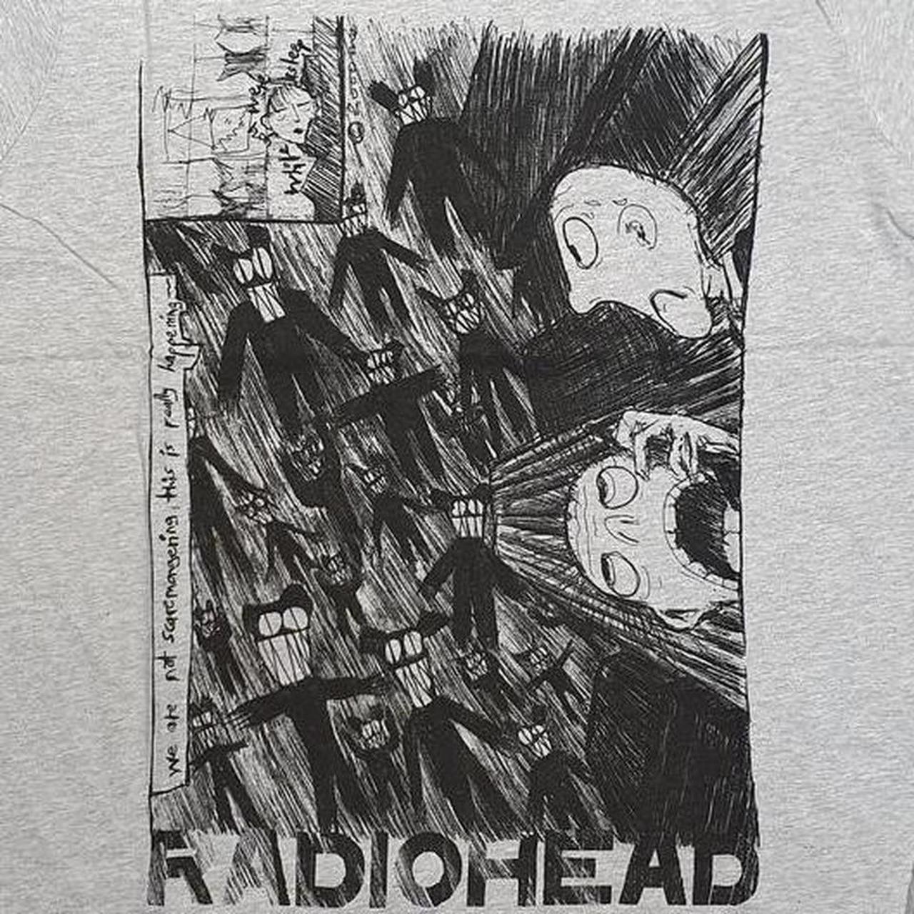 RADIOHEAD UNISEX T-SHIRT: SCRIBBLE BRAND NEW PLEASE... - Depop