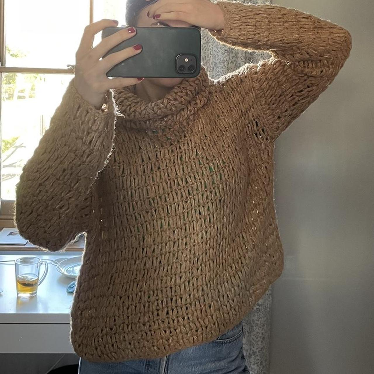 Mango brown jumper - Depop