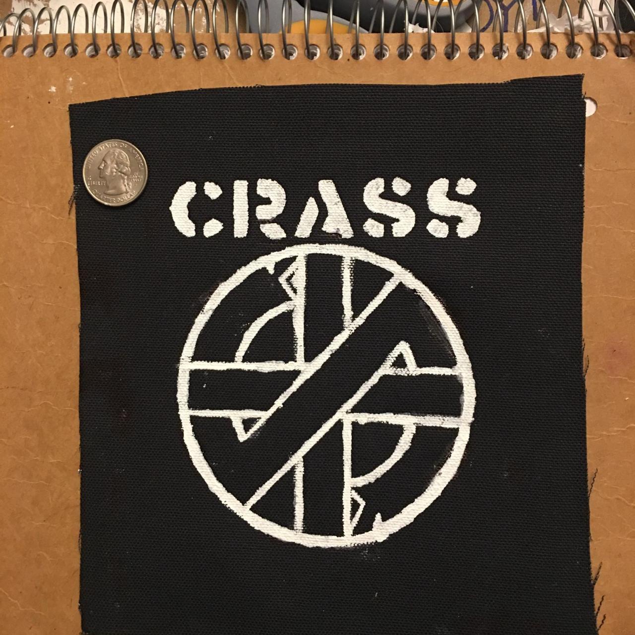 small crass patch. high quality duck cloth and... - Depop