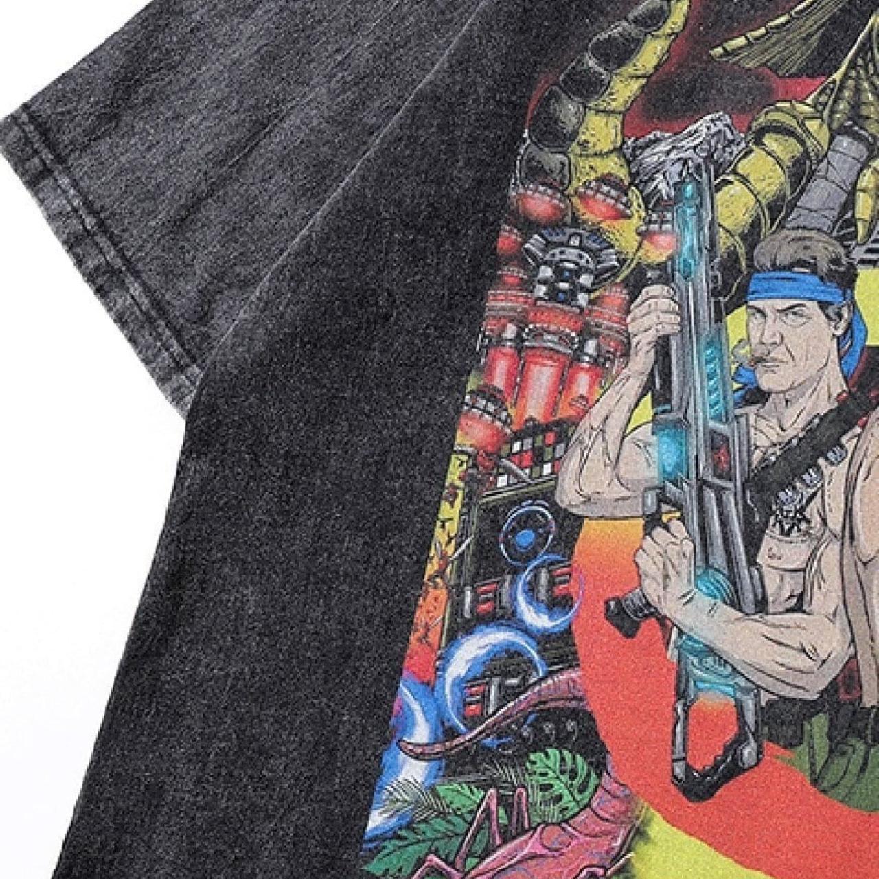 80s movie t-shirt Contra tee retro combat top in... - Depop