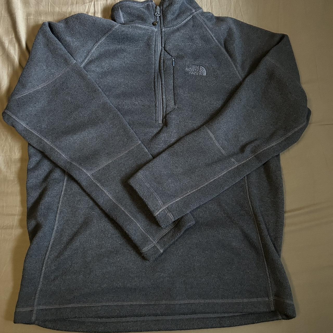 North face half zip, perfect condition navy medium - Depop
