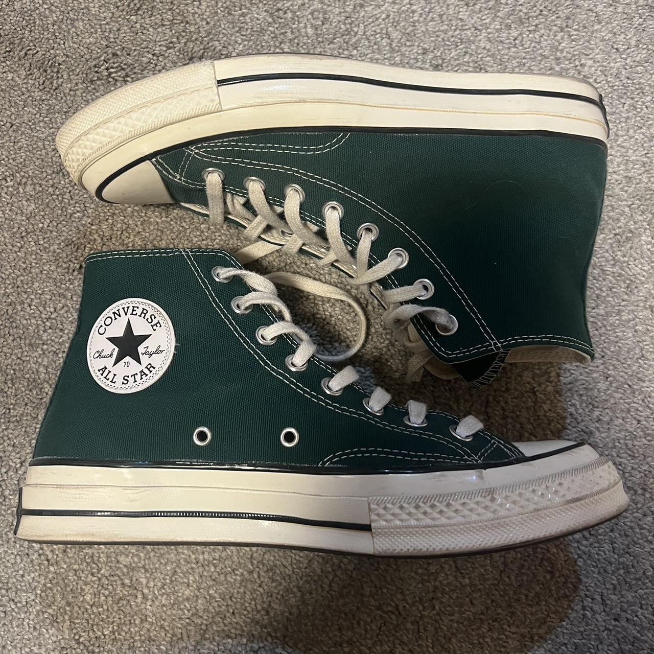 Converse Chuck 70 organic classic high top canvas... - Depop