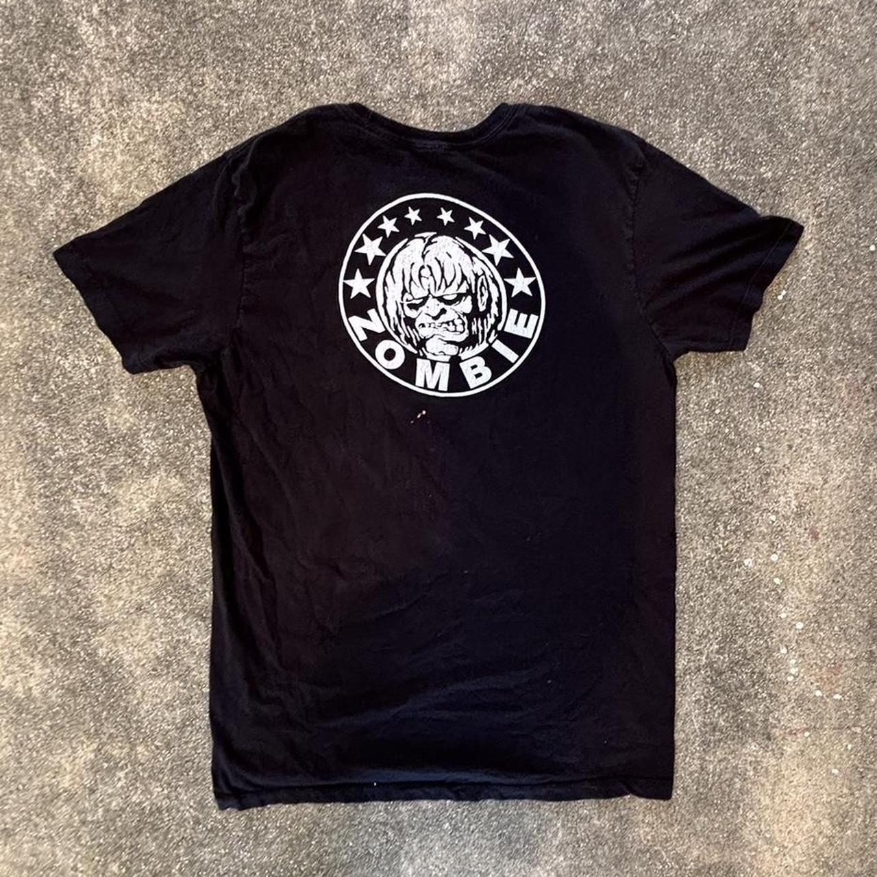 Rob Zombie Y2K Rock Black T Shirt tag is faded out... - Depop