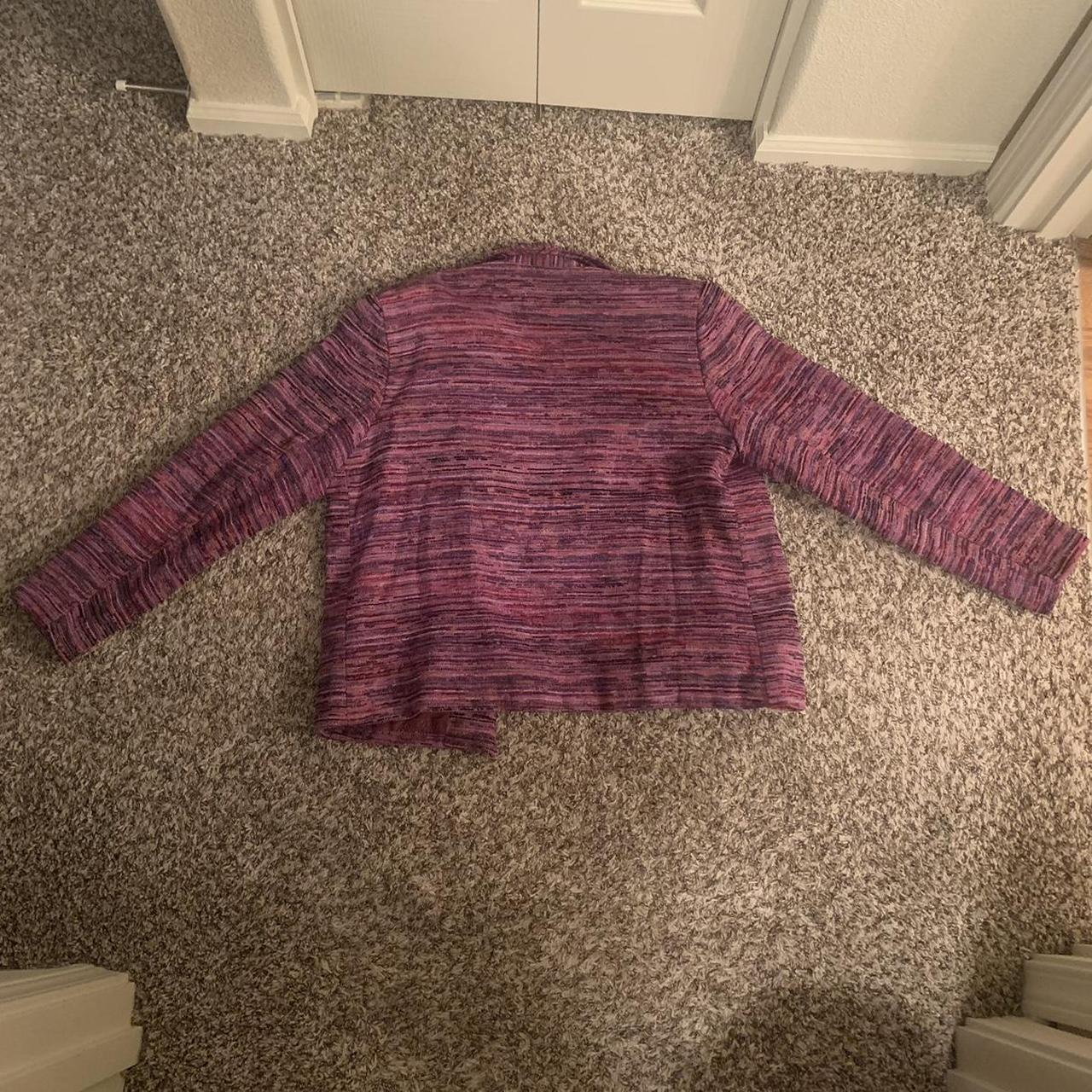 Funky pink button-up jacket - size: petite medium - Depop