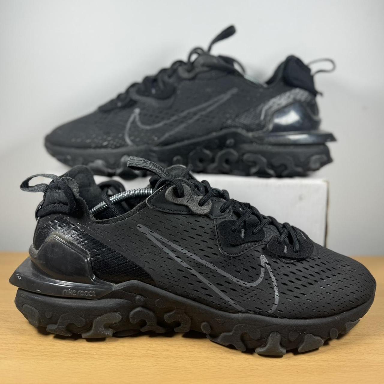 Nike React Vision - Black Trainer Size 7.5 UK EU:... - Depop