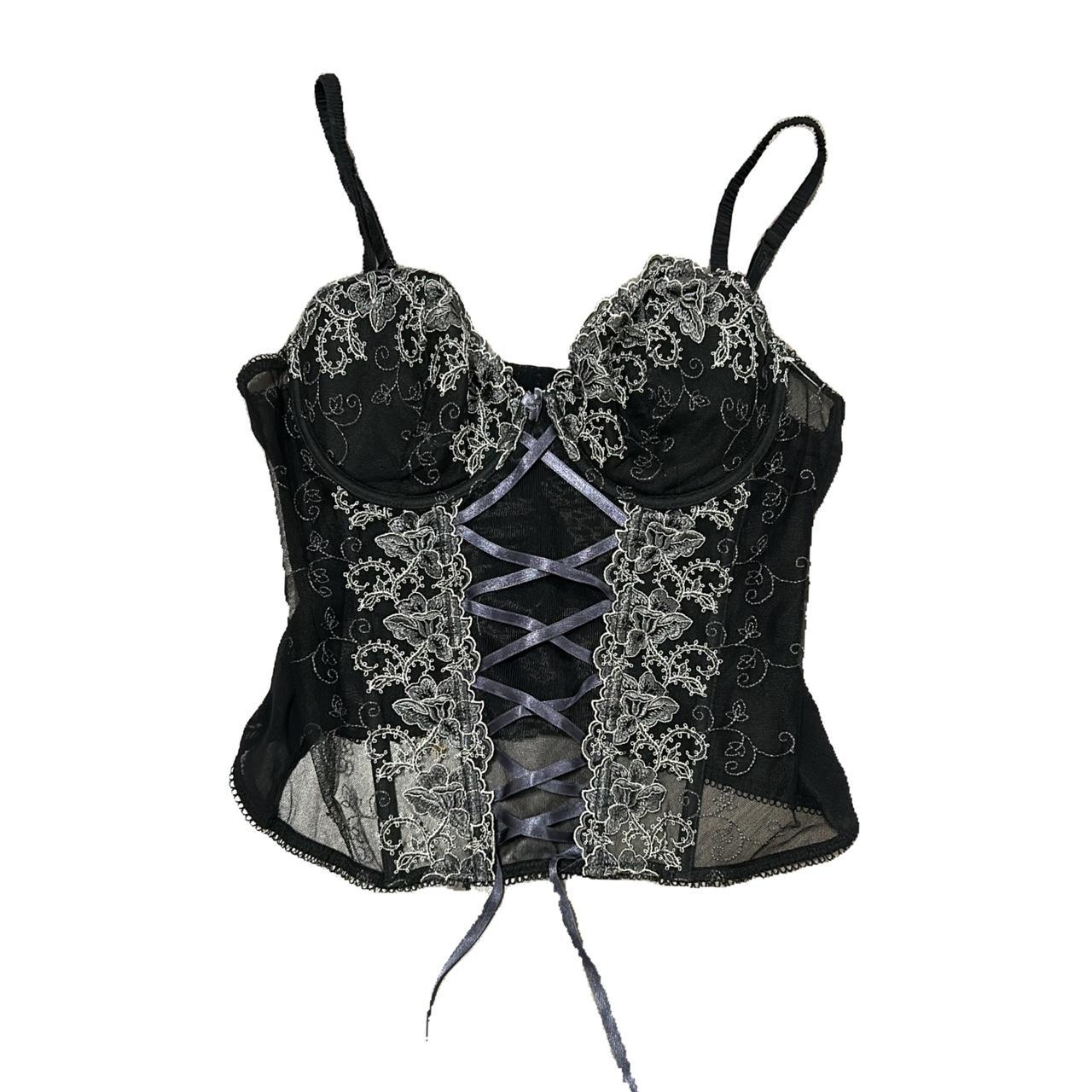 Black Corset 🖤 Loving this corset! For my grunge... - Depop