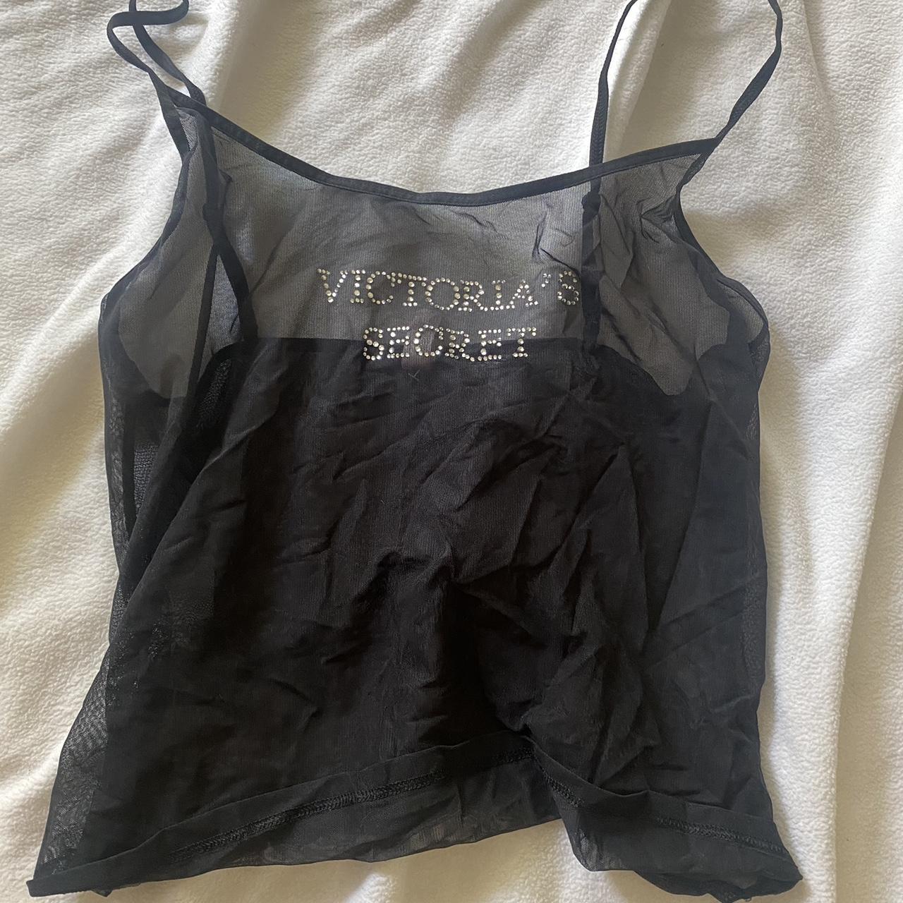 Vintage Victoria's Secret bedazzled mesh top! Love... - Depop