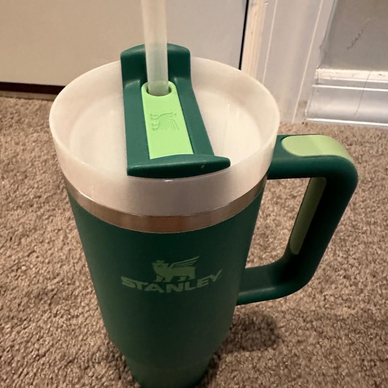 Dark Green Stanley Cup 30 oz. Used two times.... - Depop