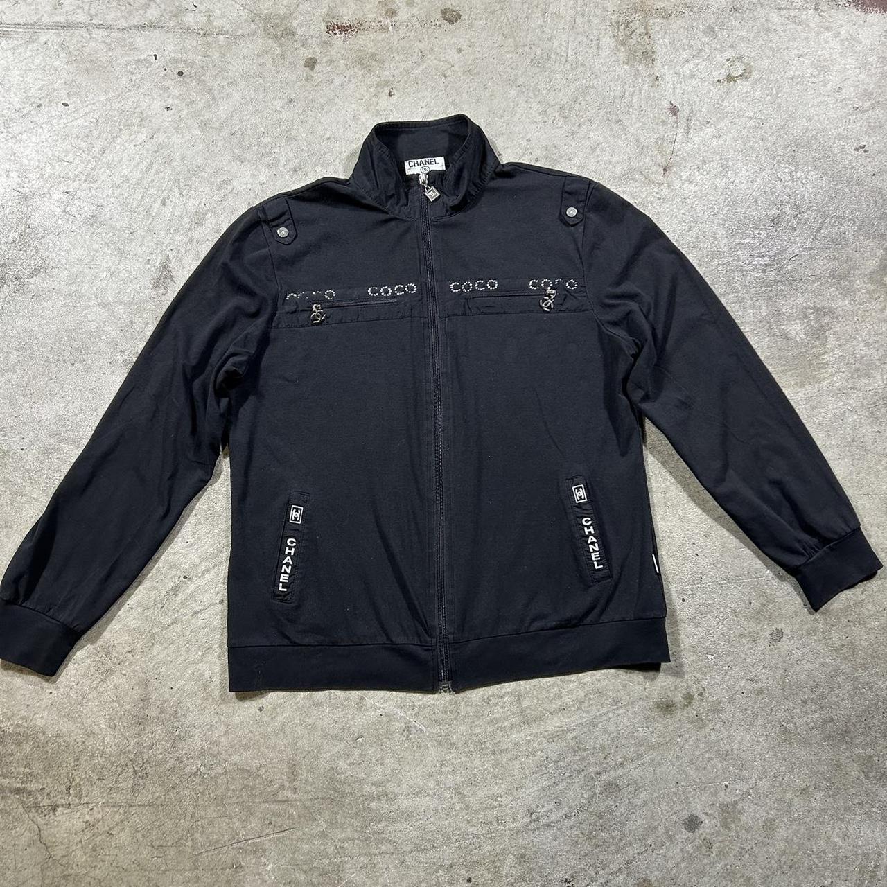 Vintage Coco Chanel Zip Up Jacket Used condition... - Depop