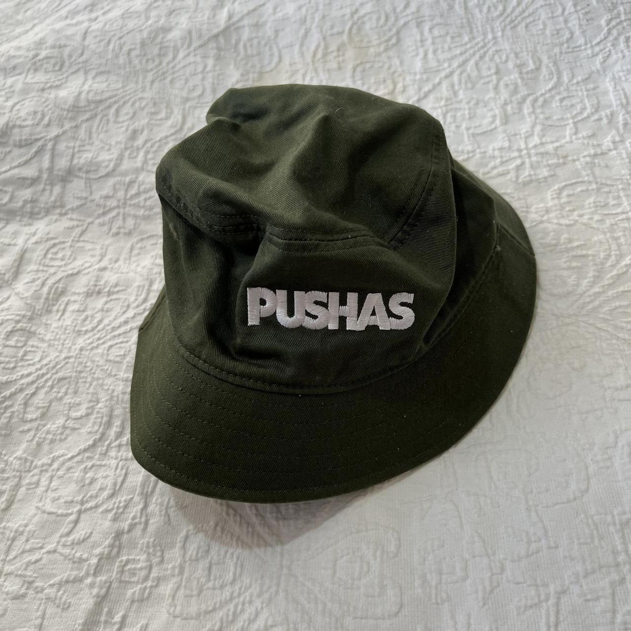Pushas Khaki bucket hat - Depop