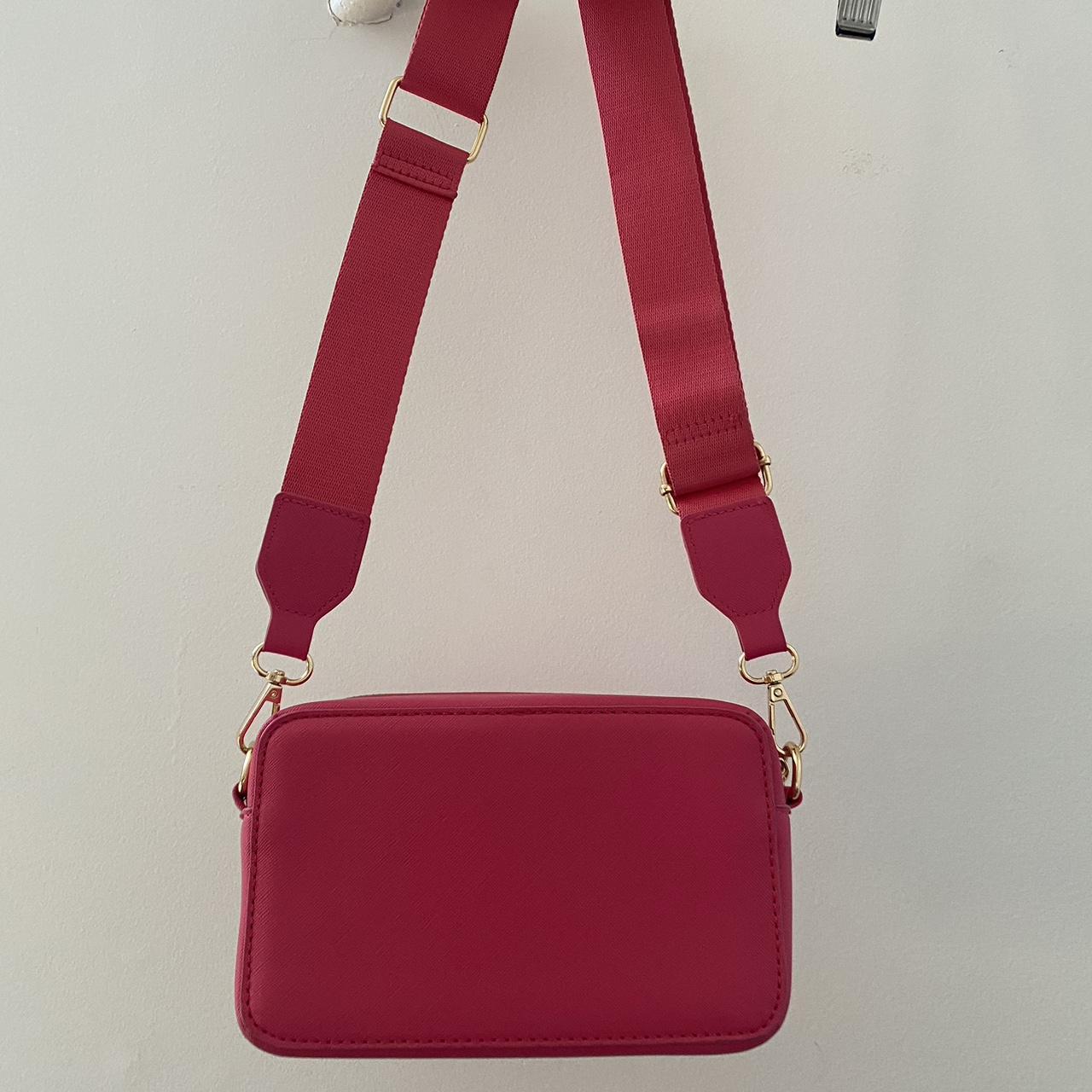 Sussans hot pink shoulder/cross body bag Used once - Depop