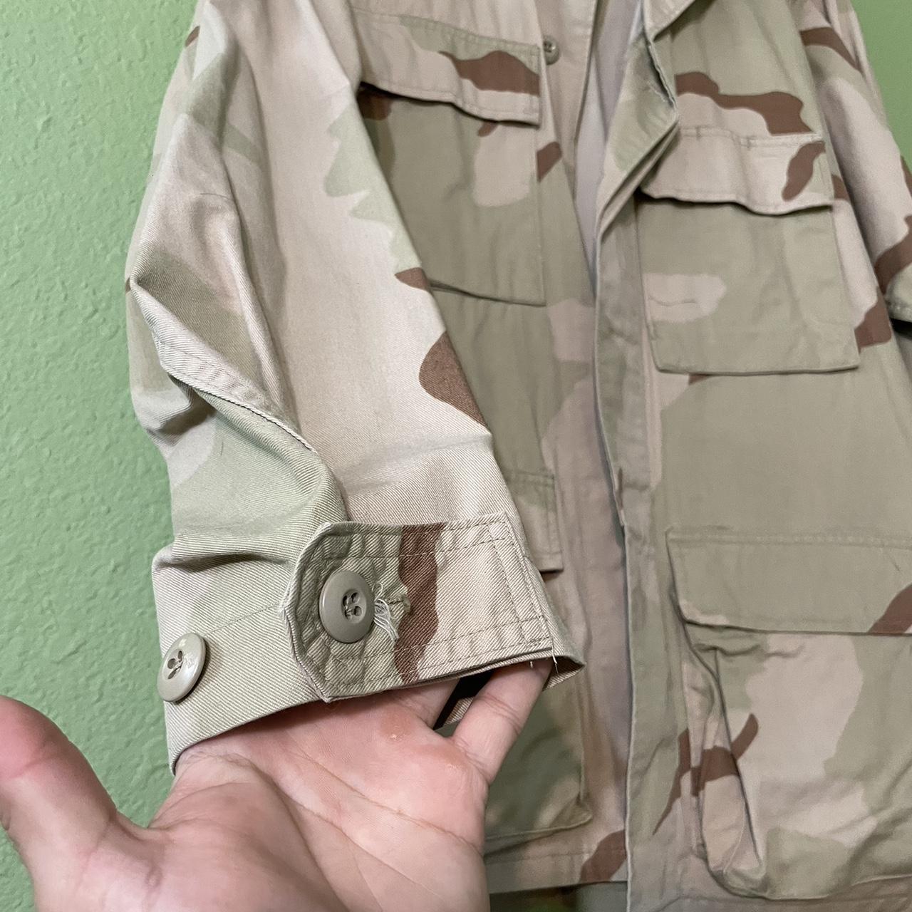 Utility Men's Cream and Brown Coat | Depop