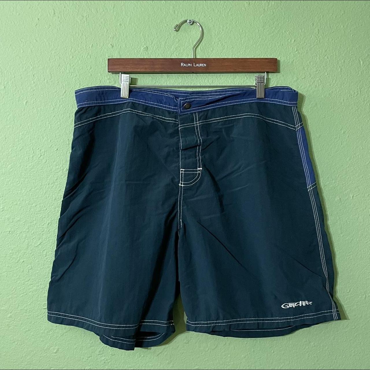 Vintage nylon shorts by Gotcha, 90’s made in USA... - Depop