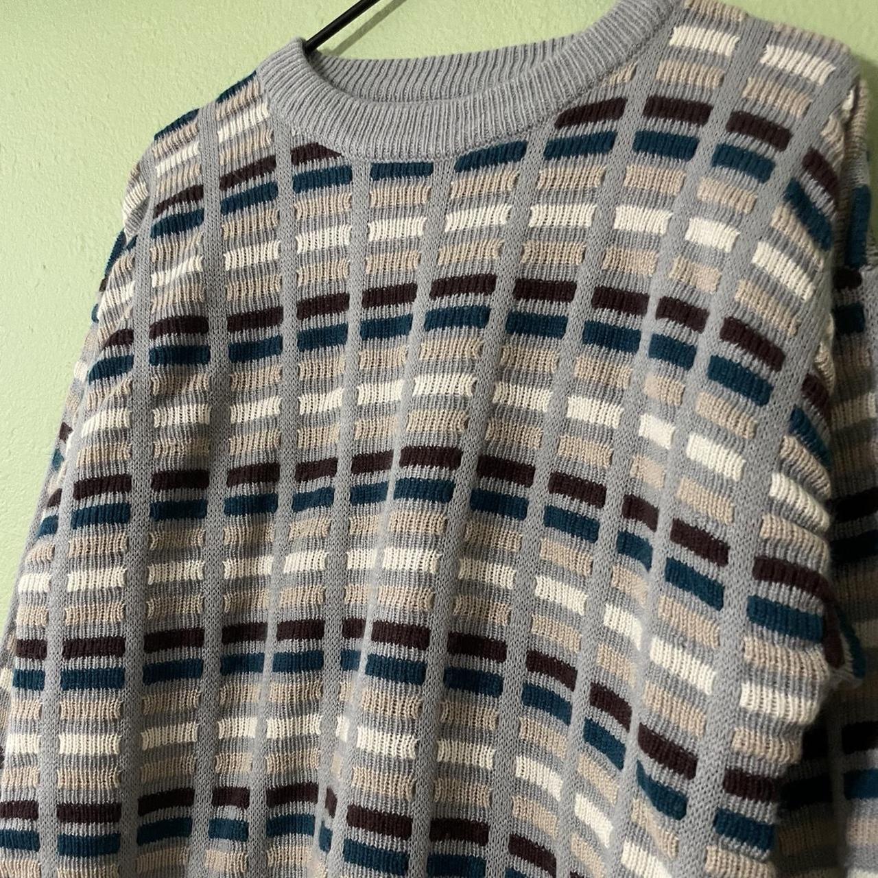 Vintage textured knit 🧶 sweater by Saturday brand... - Depop