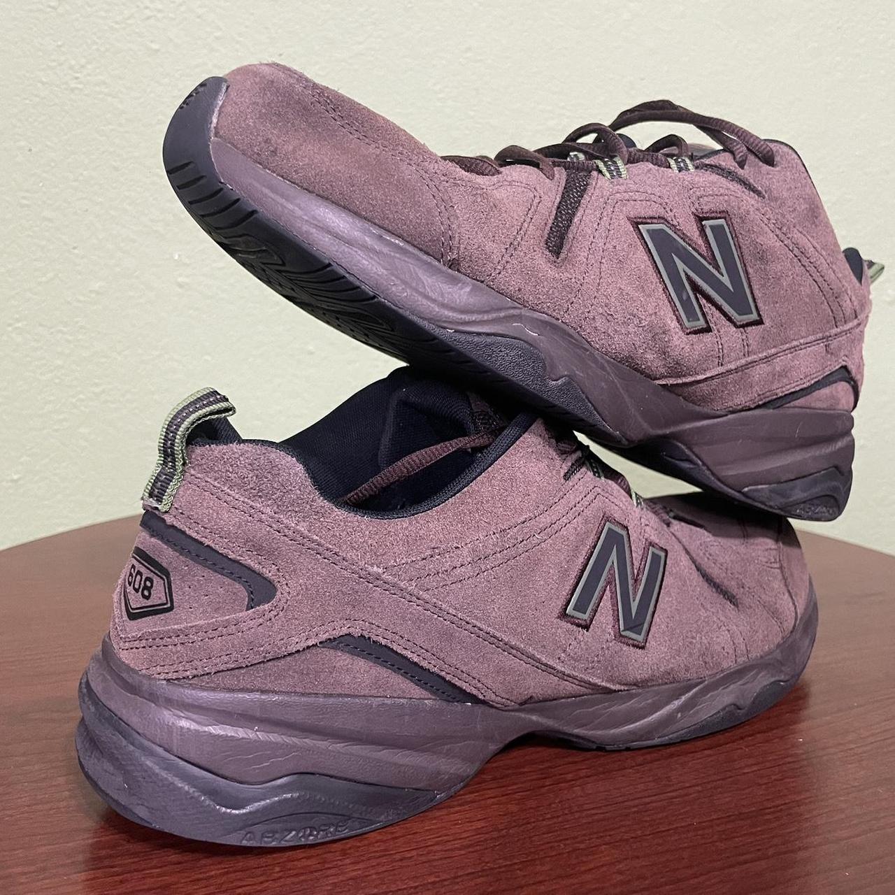 New Balance 608 v4 brown suede sneakers with pine... - Depop