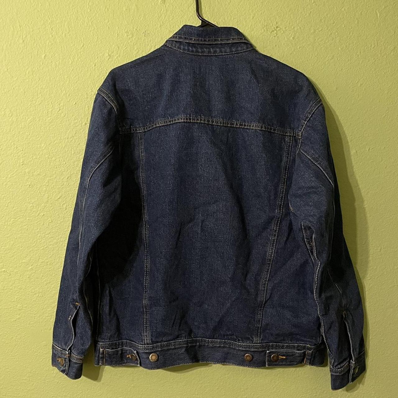 Wrangler flannel lined denim jacket from their... - Depop