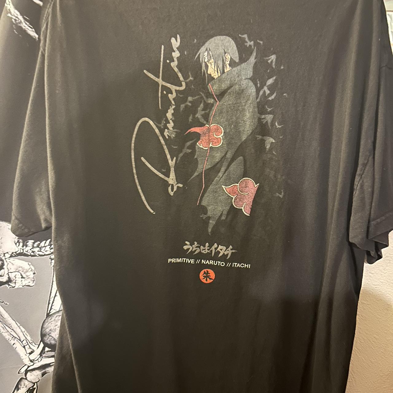 Naruto Itachi Uchiha Primitive shirt worn in slight... - Depop