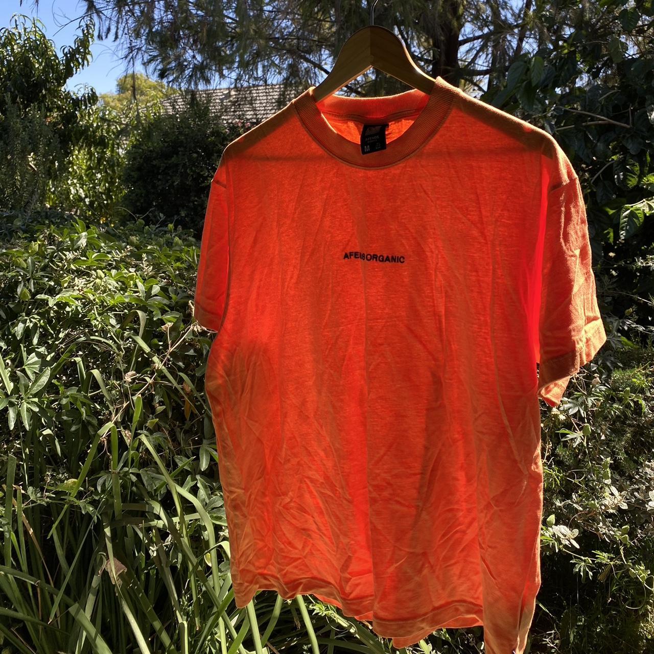 AFENDS - light orange printed Tshirt, size M,... - Depop
