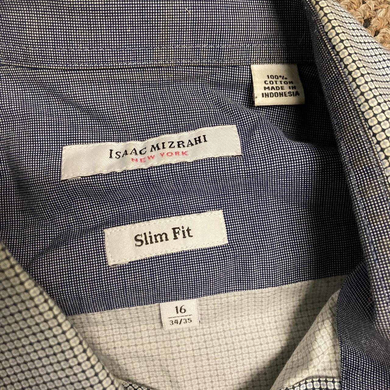 Isaac Mizrahi Slim Fit Cotton Button Up Shirt Men's... - Depop