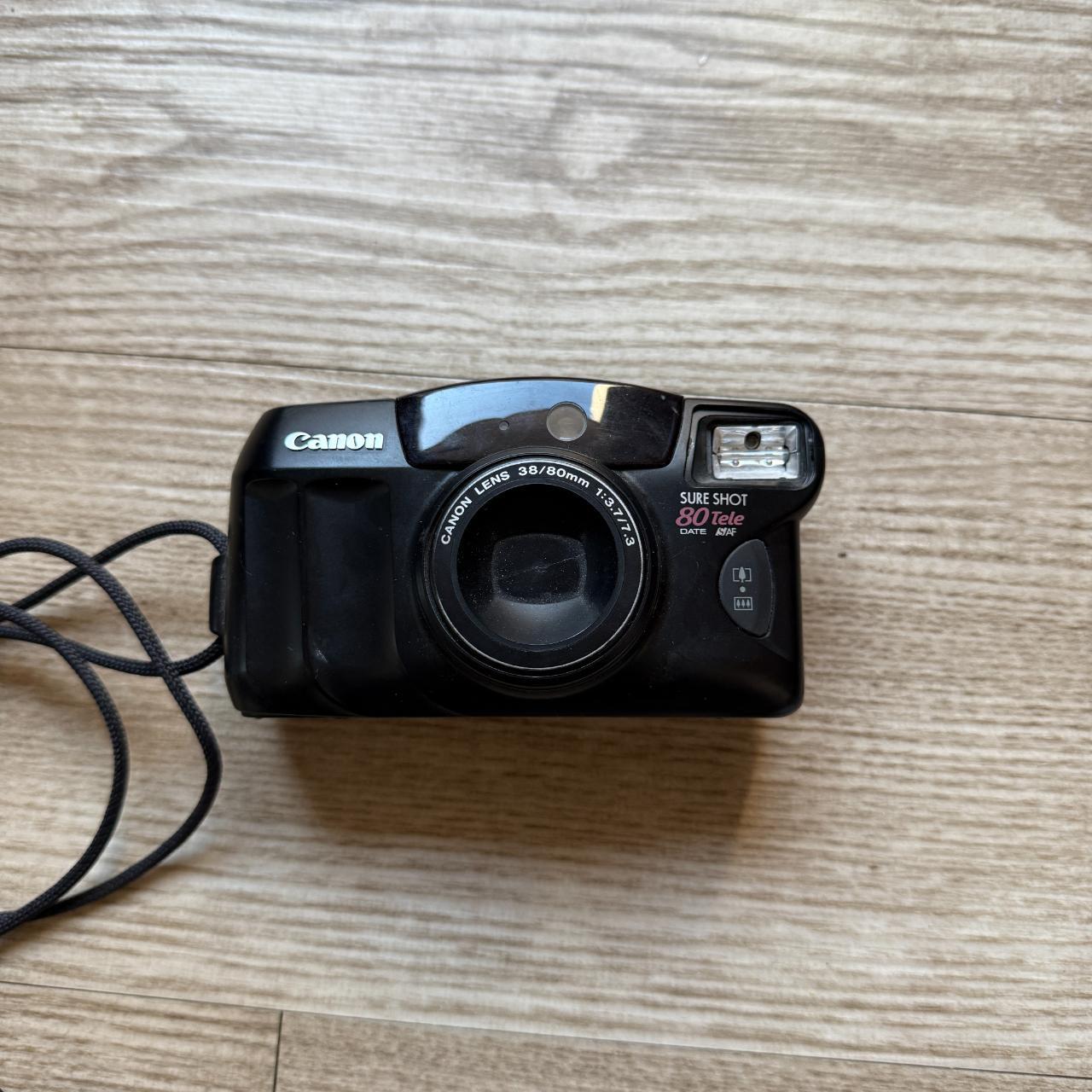 Vintage Canon Sure Shot 80 Tele SAF 35mm Point &... | Depop
