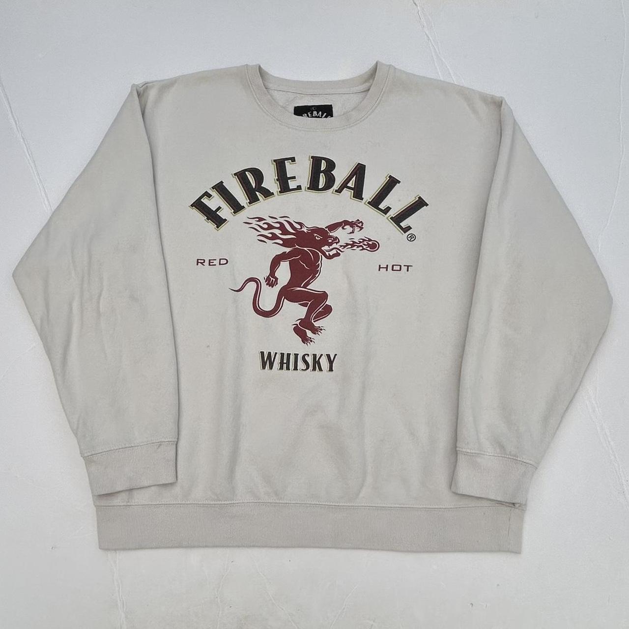 Fireball Red Hot Whiskey Sweatshirt Crewneck... - Depop