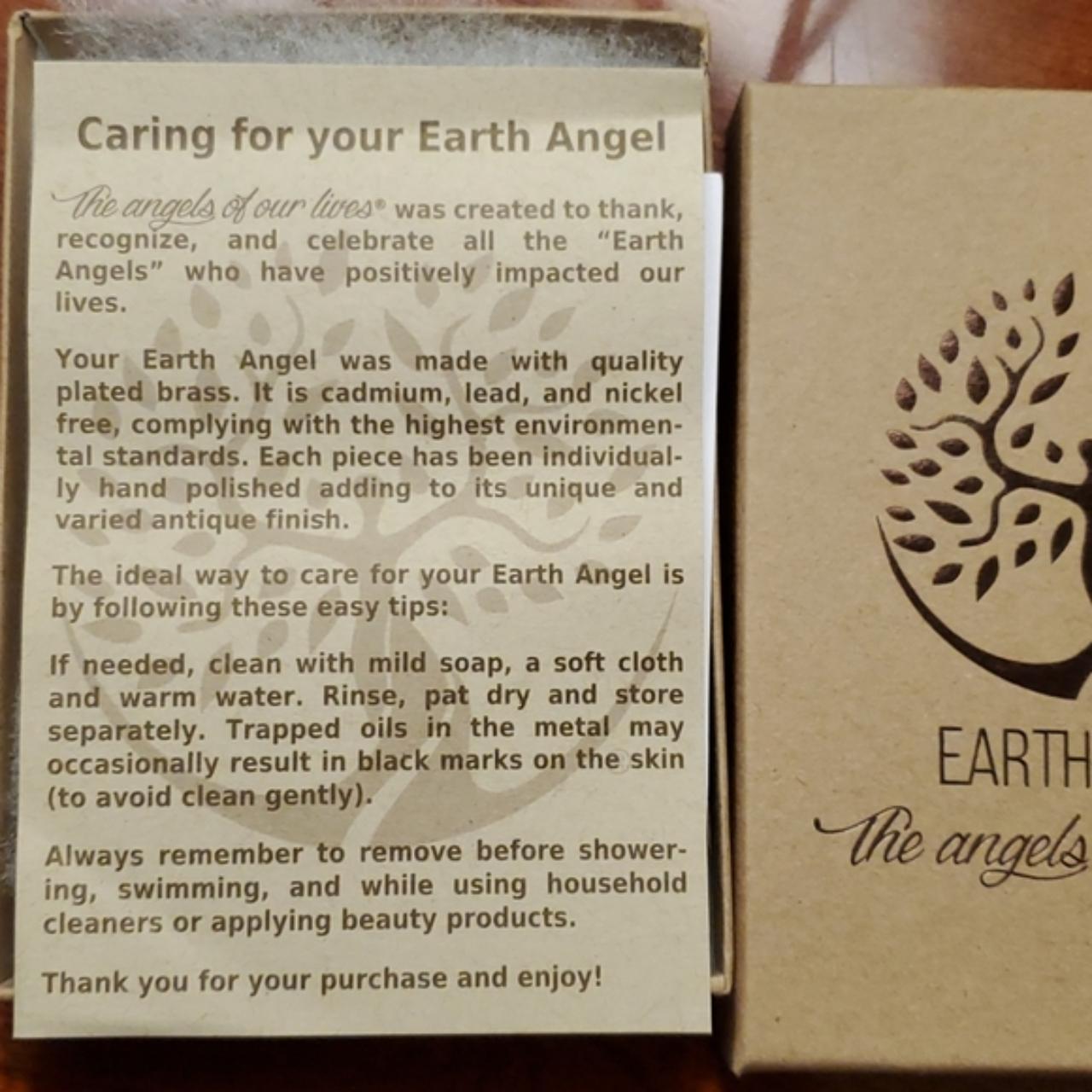 Earth Angel Guardian Angel Bracelet. NWT. Plated... - Depop