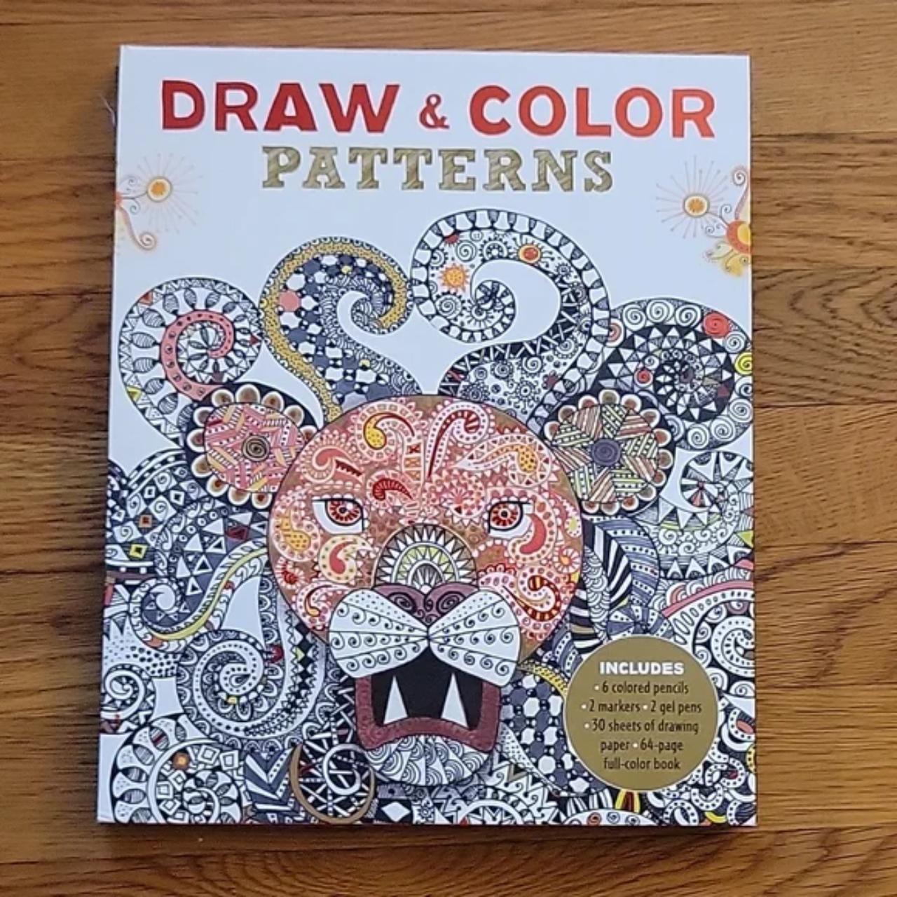 Draw & Color Patterns Book Kit. Sterling Innovation.... - Depop