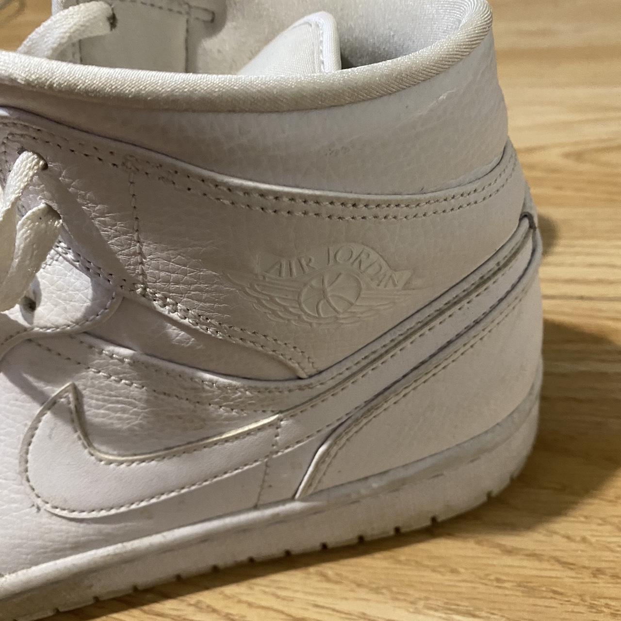 Nike high top Air Jordan’s - white Men’s size 9.5... - Depop