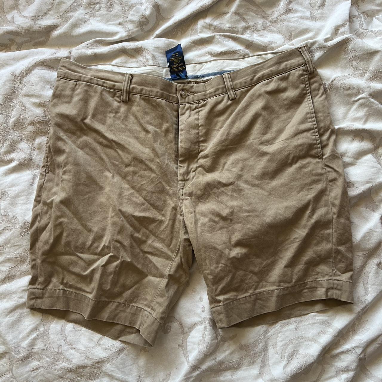 Polo Ralph Lauren beige shorts Size 38 straight... - Depop
