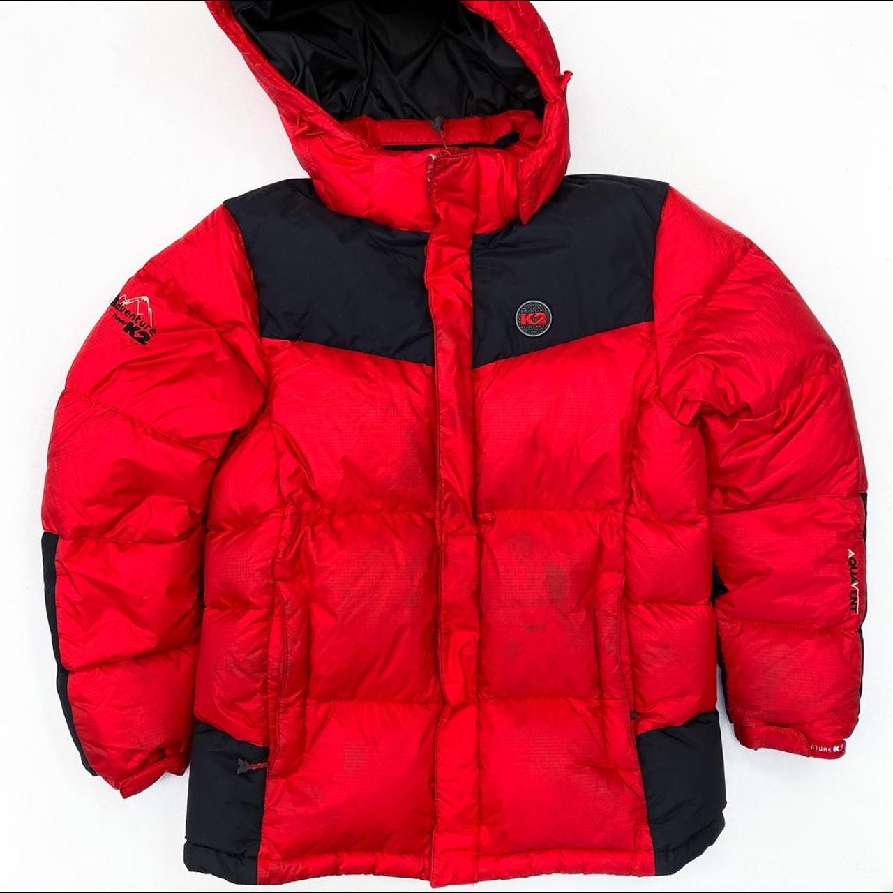 Vintage K2 AuqaVent Down Filled Hooded Puffer Coat... - Depop