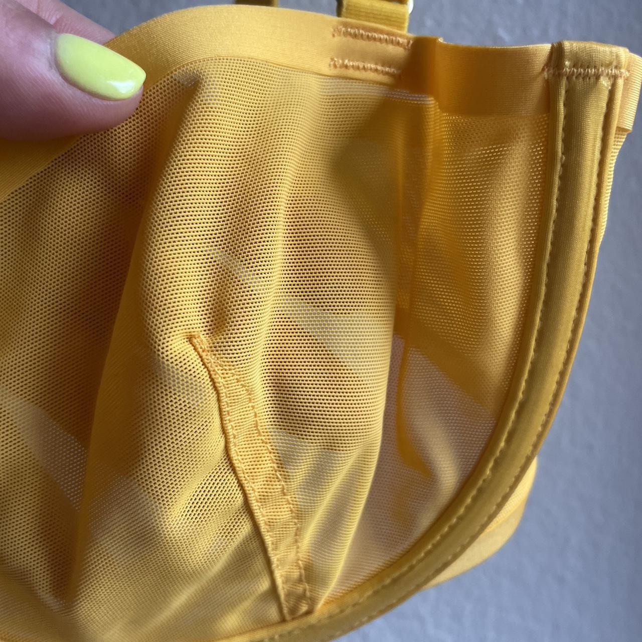 CUUP Women's Yellow Bra | Depop