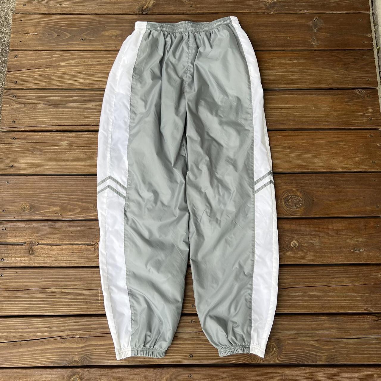 American Vintage Men's Grey and White Joggers-tracksuits | Depop