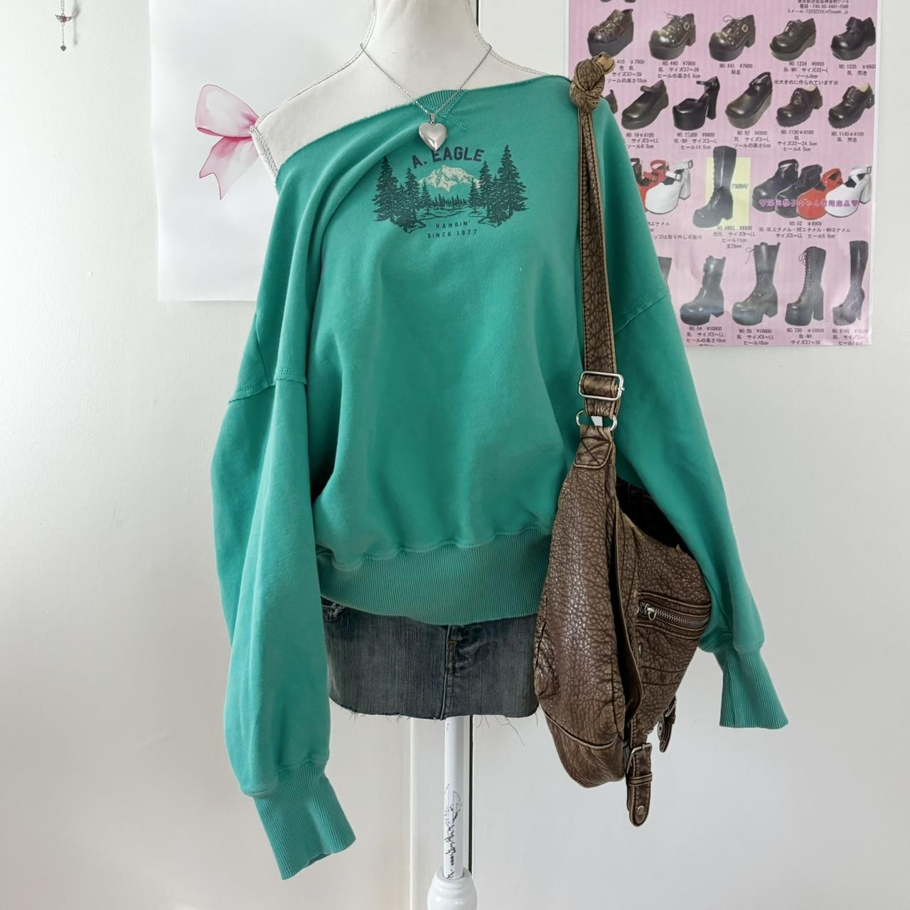 Off the shoulder sweater Vintage off the shoulder... - Depop