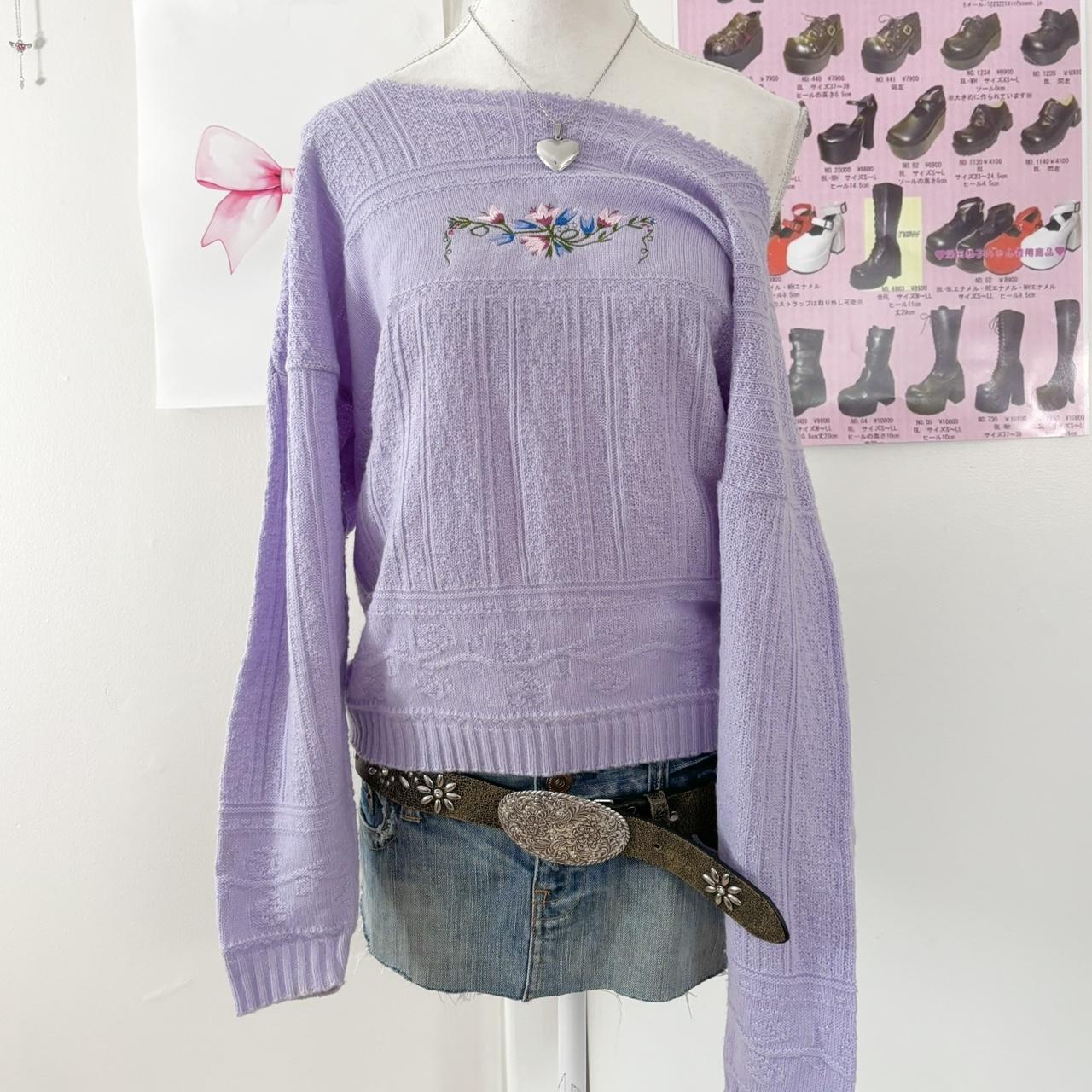 Off the shoulder sweater Perfect vintage y2k off... - Depop