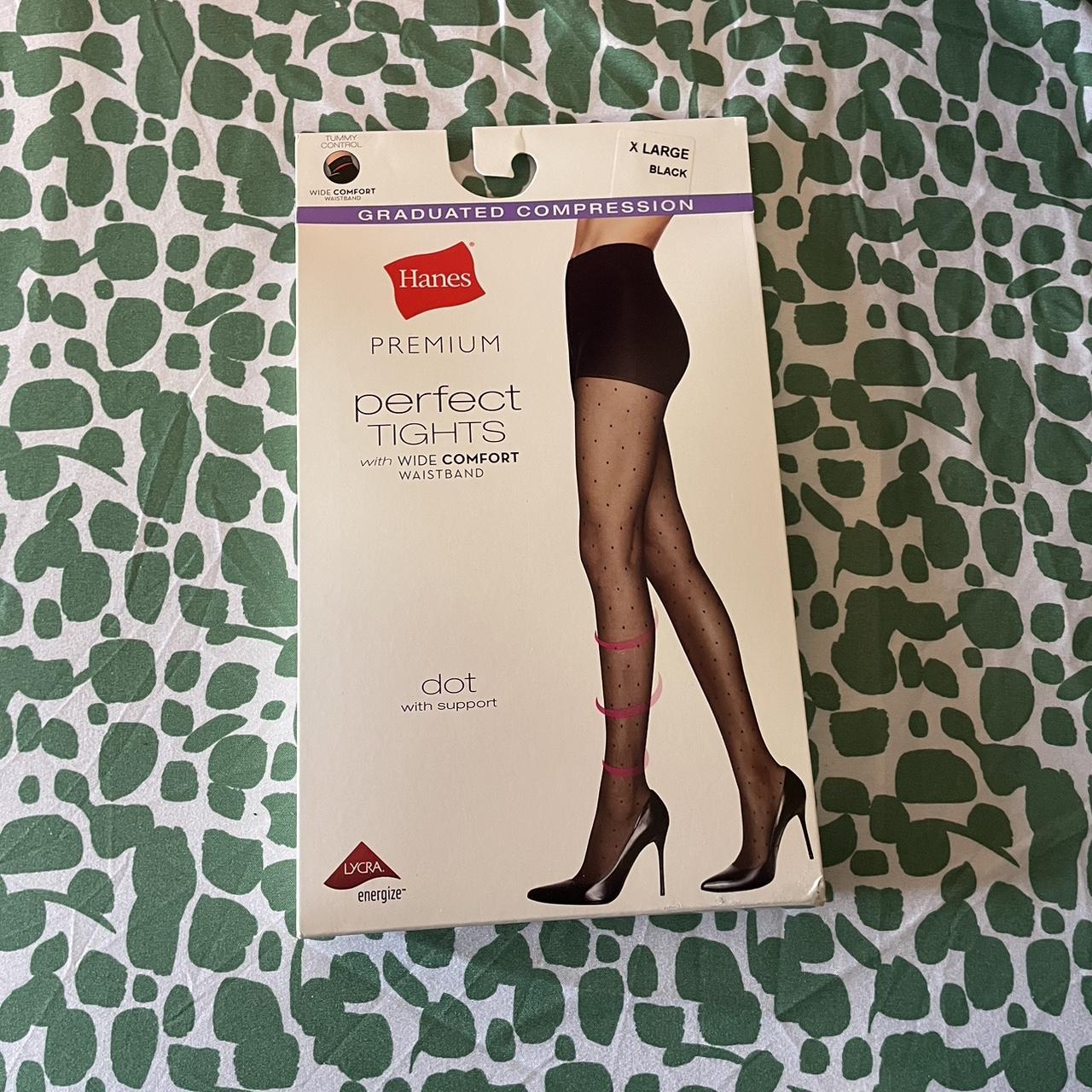 Hanes brand polka dot tights never worn or out of... - Depop