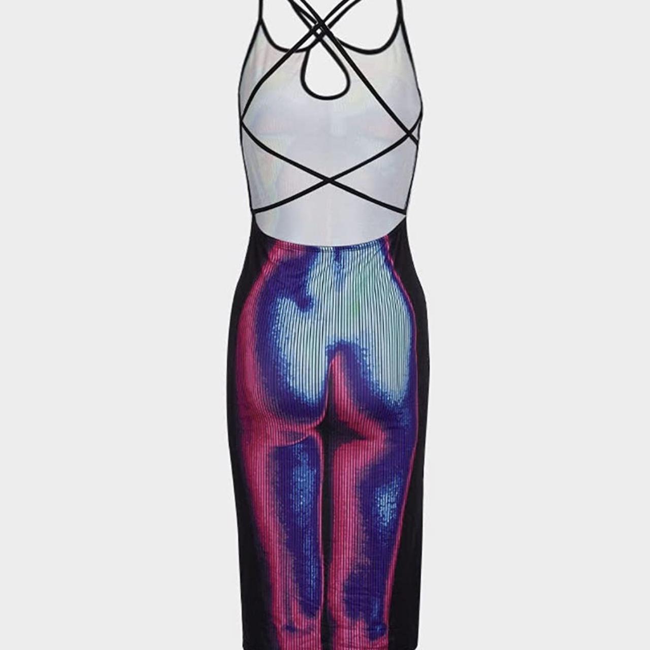 Thermo body bodycon maxi dress #dress #club #sexy - Depop