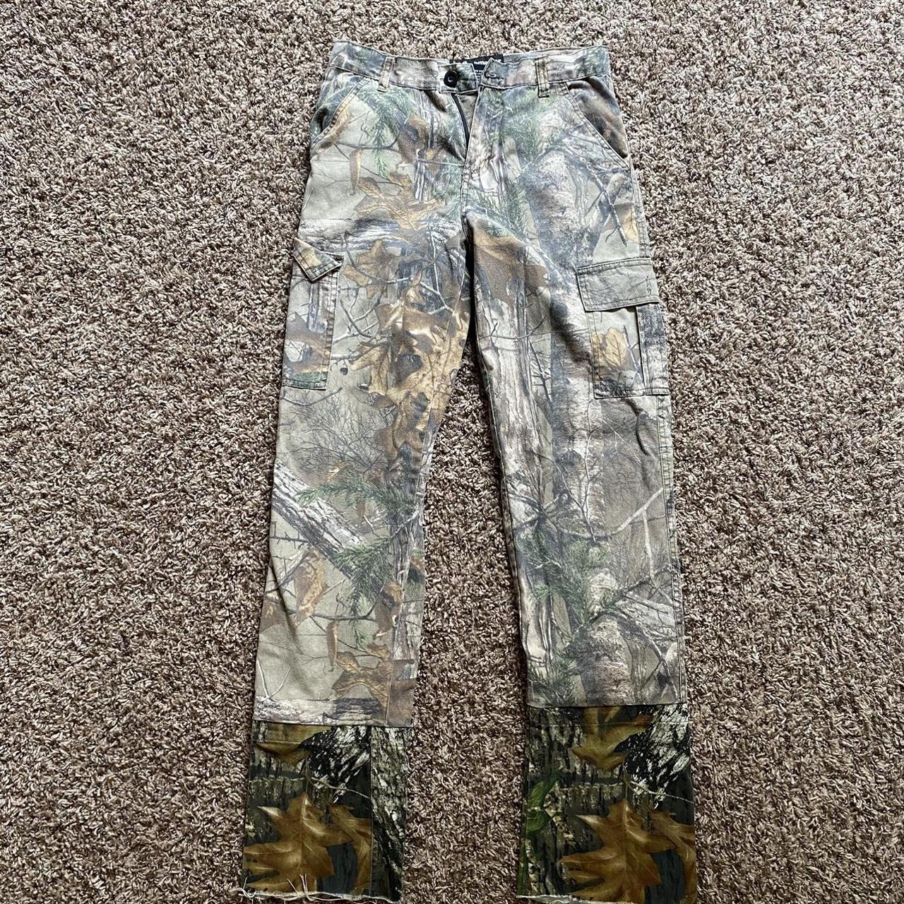 Custom real tree pants , bottoms are sewn on to be... - Depop
