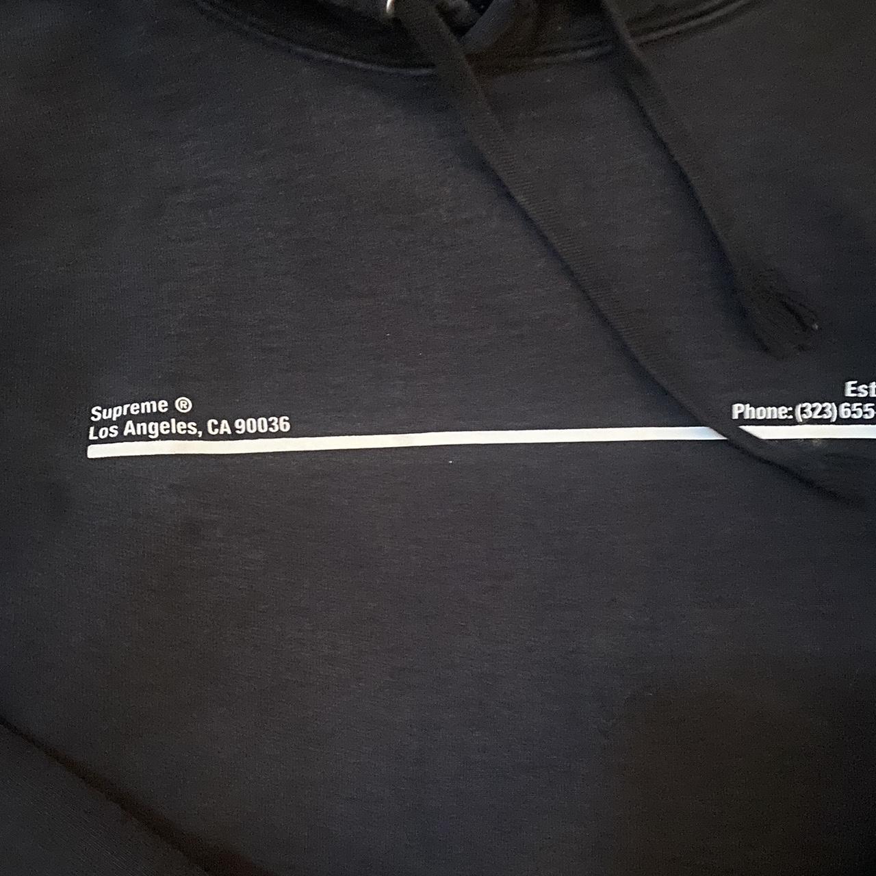 Black Supreme Hoodie Thick Heavy Weight Size M Depop