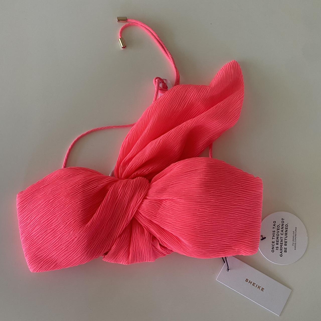 SHEIKE flamingo crop top Neon pink BNWT Will... - Depop