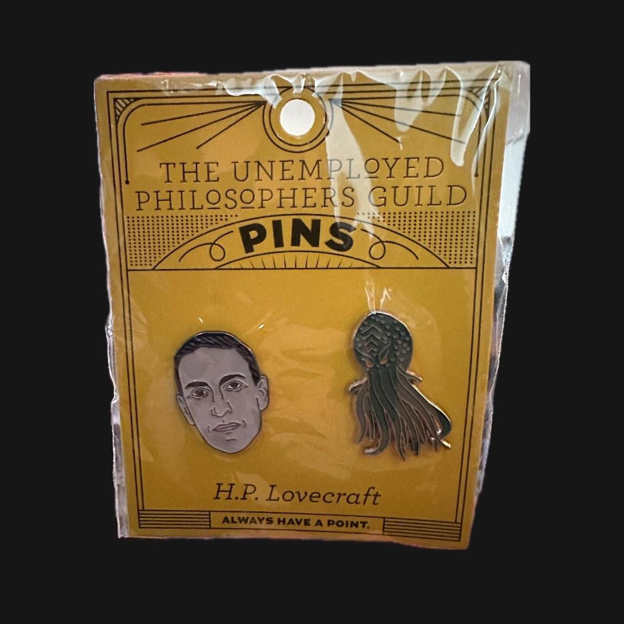 H.P. Lovecraft & Cthulhu Pin set Enamel pins Size... - Depop