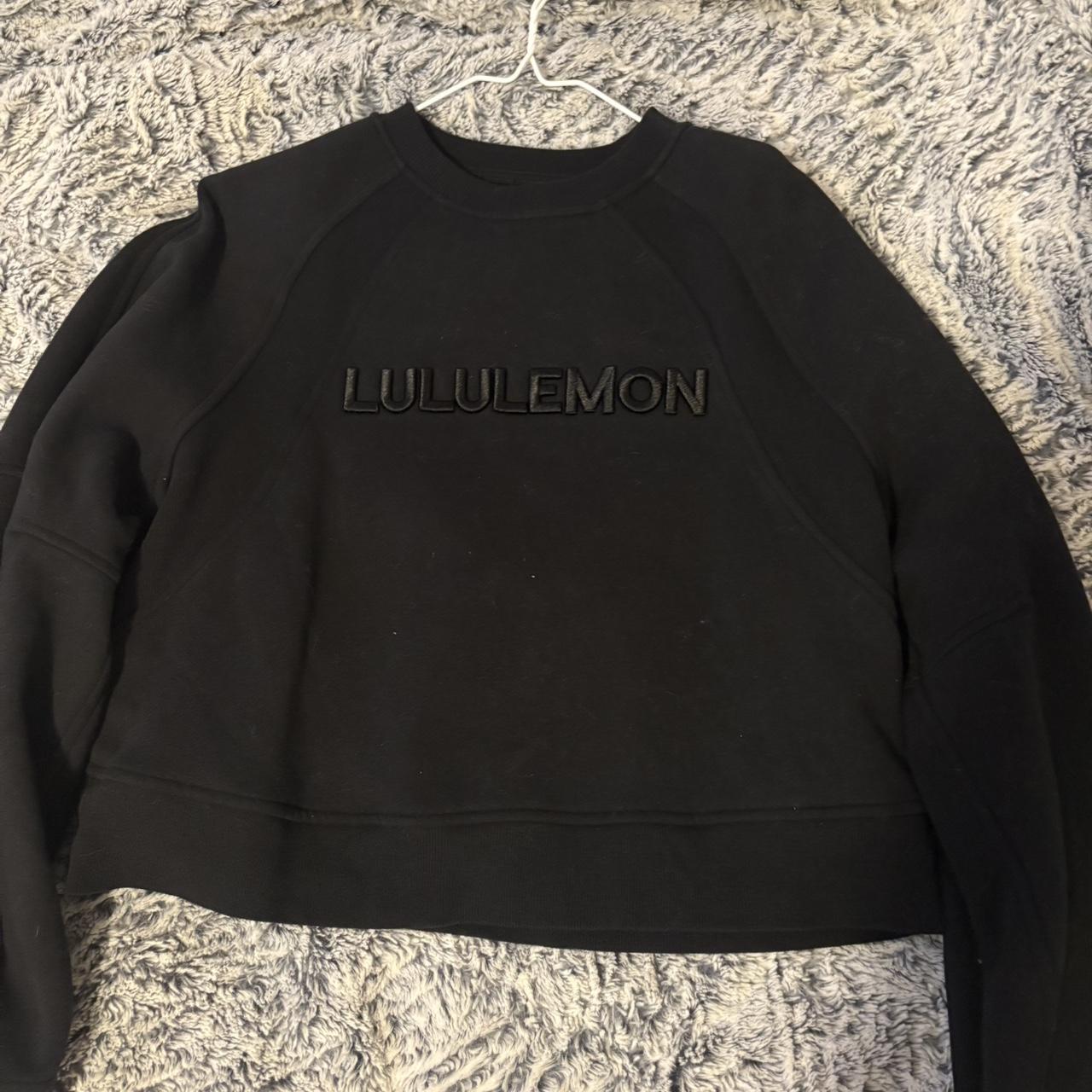 lululemon word mark crewneck size xs/s | Depop
