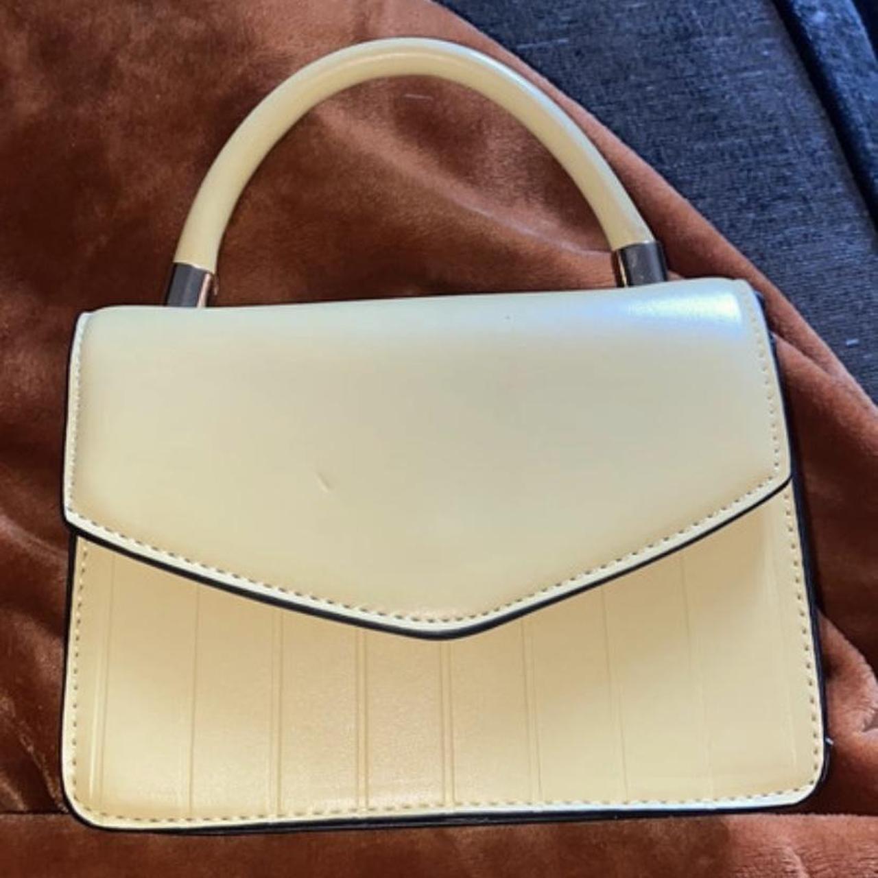 Pale Yellow bag Small pale yellow handbag from... - Depop
