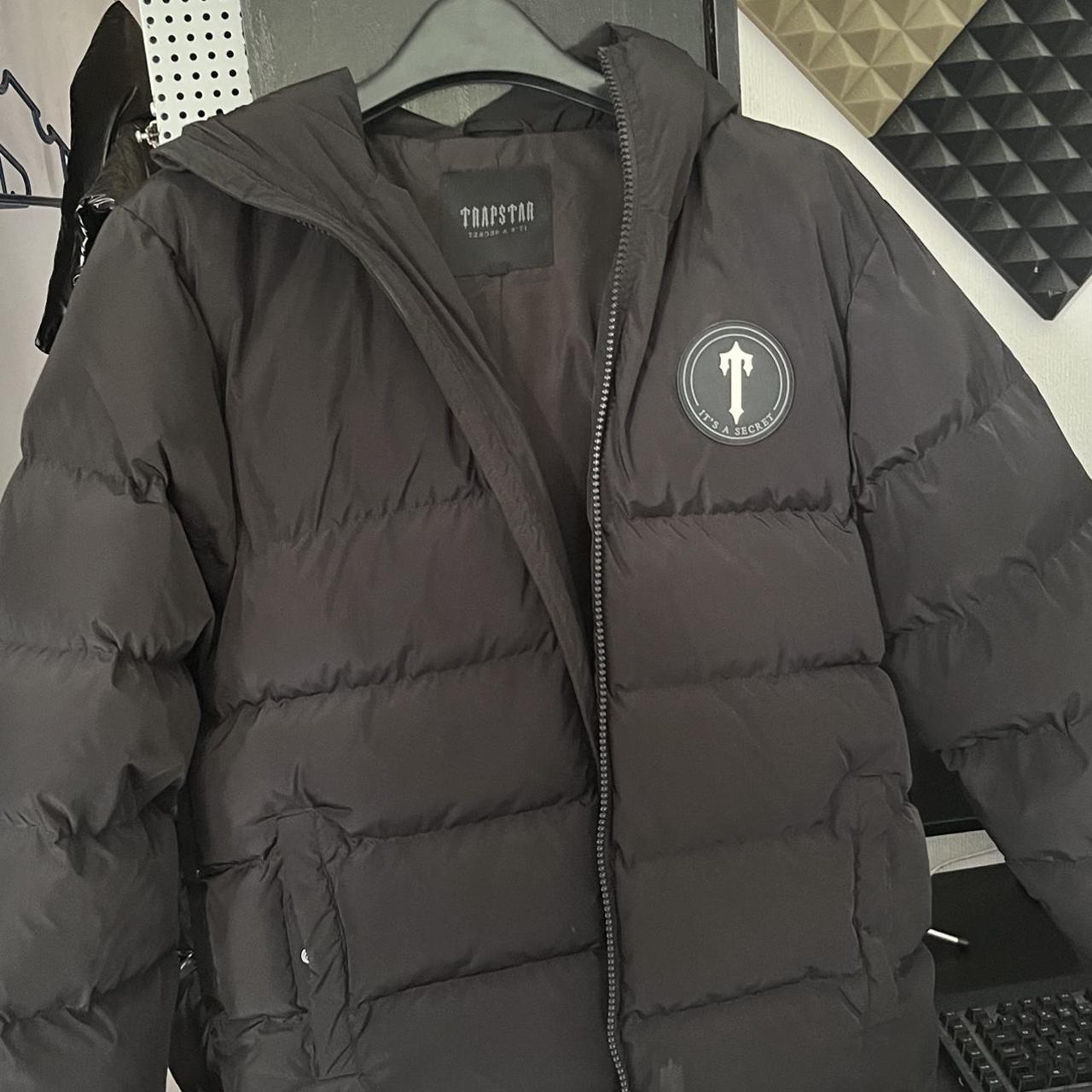 OG Trapstar Black Puffer Coat Hardly ever worn in... - Depop